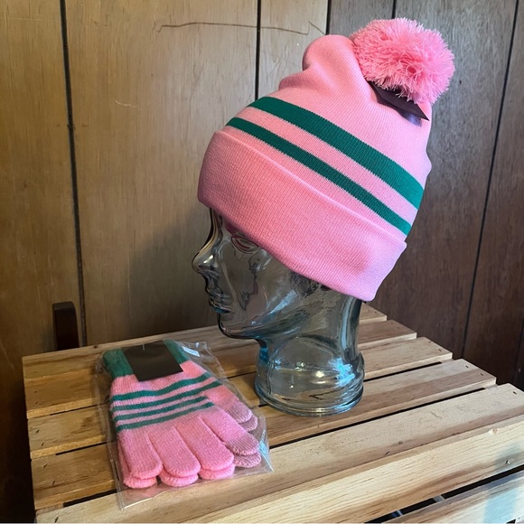 Do everything in love | Accessories | Aka Knit Cap W Pink Pom Pom ...